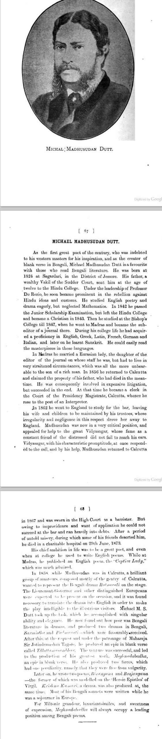 Michael Madhusudan Dutt - Frank Parlato Jr.